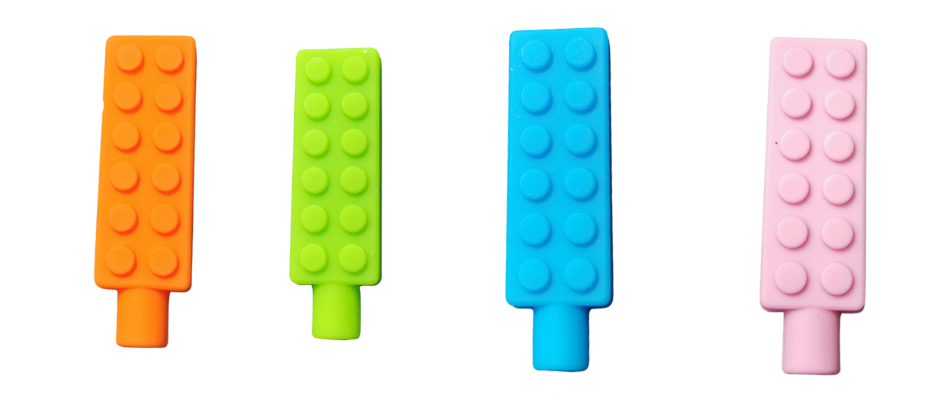 Chewable Brick Pencil Topper | Sensory Chew | Pencil Saver | Chewlery ...
